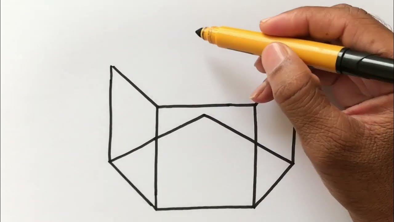 How to Draw a Pentagonal Prism - YouTube