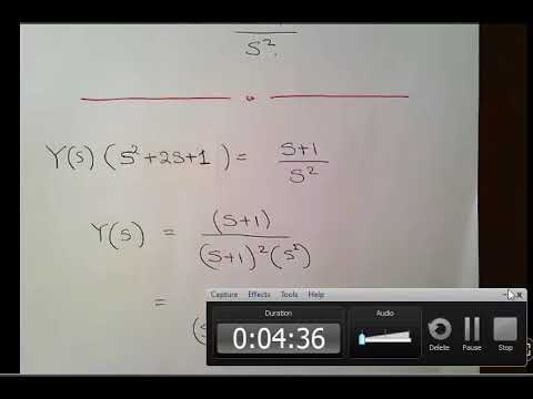 Laplace Transform : Solving ODE Equations Example 1 - YouTube