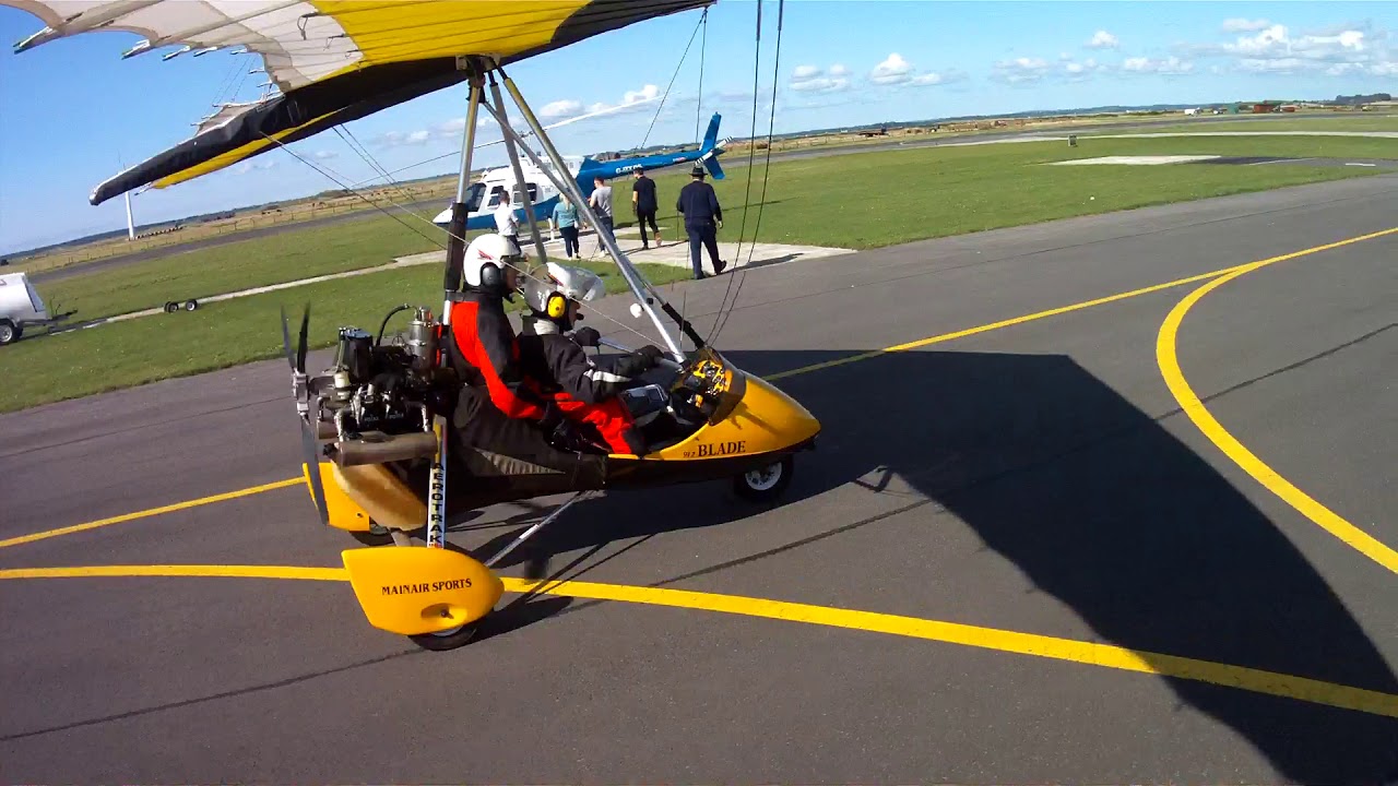 Graham,s First Flight on a Microlight From Caernarfon Airport 26th ...