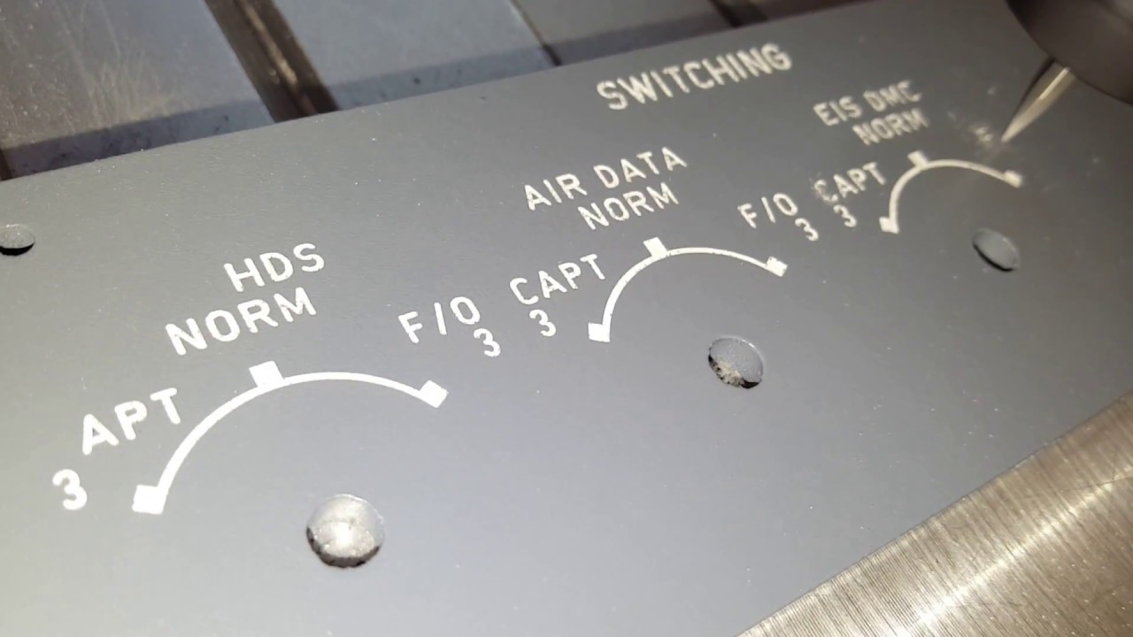 Switching panel A320 - YouTube