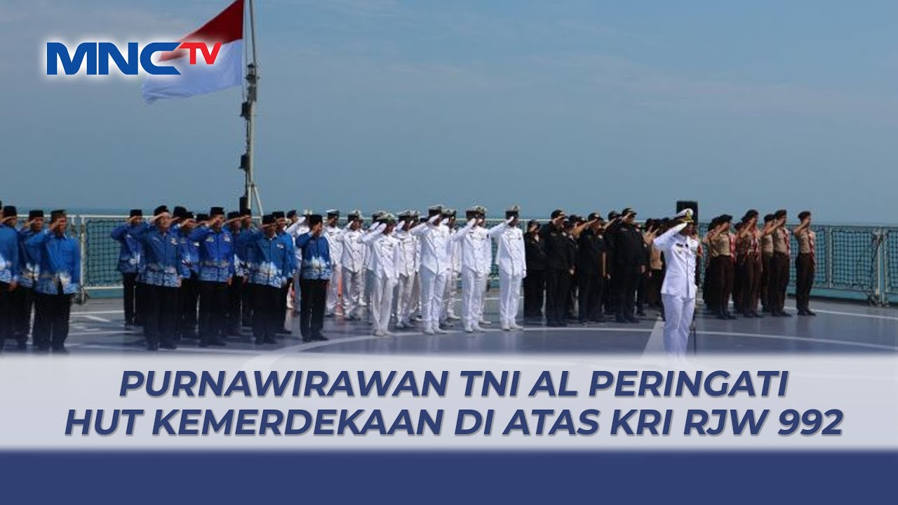 Purnawirawan TNI AL Gelar Upacara HUT ke-79 RI di KRI Rajiman ...