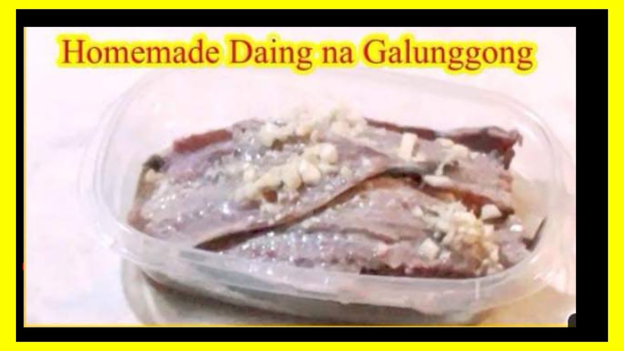 Paano gumawa ng daing na galunggong/how to make daing na galunggong ...