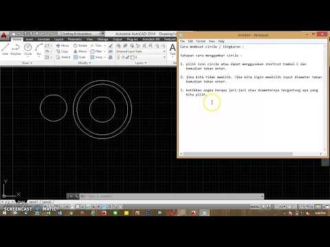 CARA MUDAH MENGGAMBAR CIRCLE (LINGKARAN) DI AUTOCAD (TUTORIAL DASAR ...