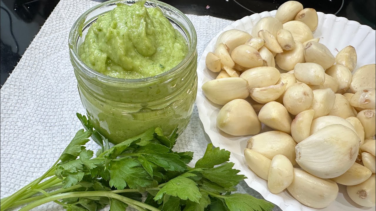 Pasta de ajo con perejil 🌿 paso a paso ! - YouTube