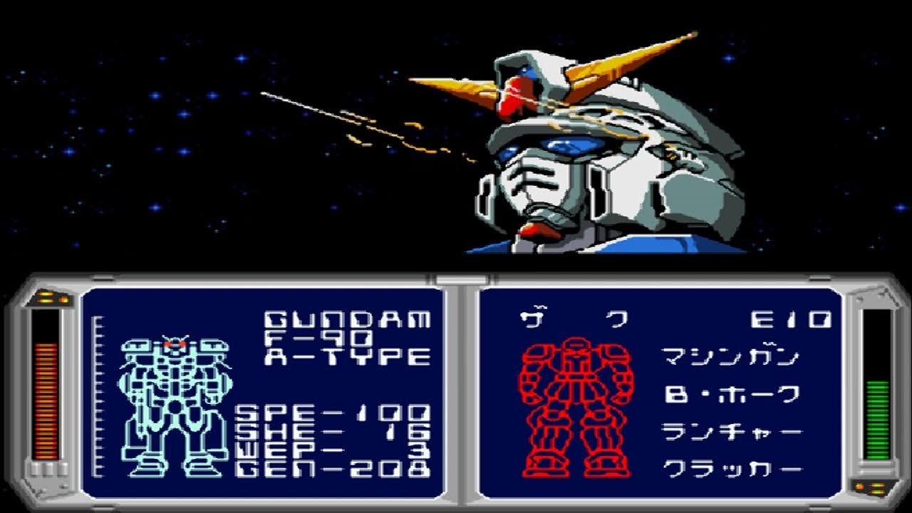 [타누사마][SFC][SNES] 건담 F91 SNES GAME GUNDAM F91 機動戦士ガンダムF91 フォーミュラー戦記0122 (1991) - YouTube