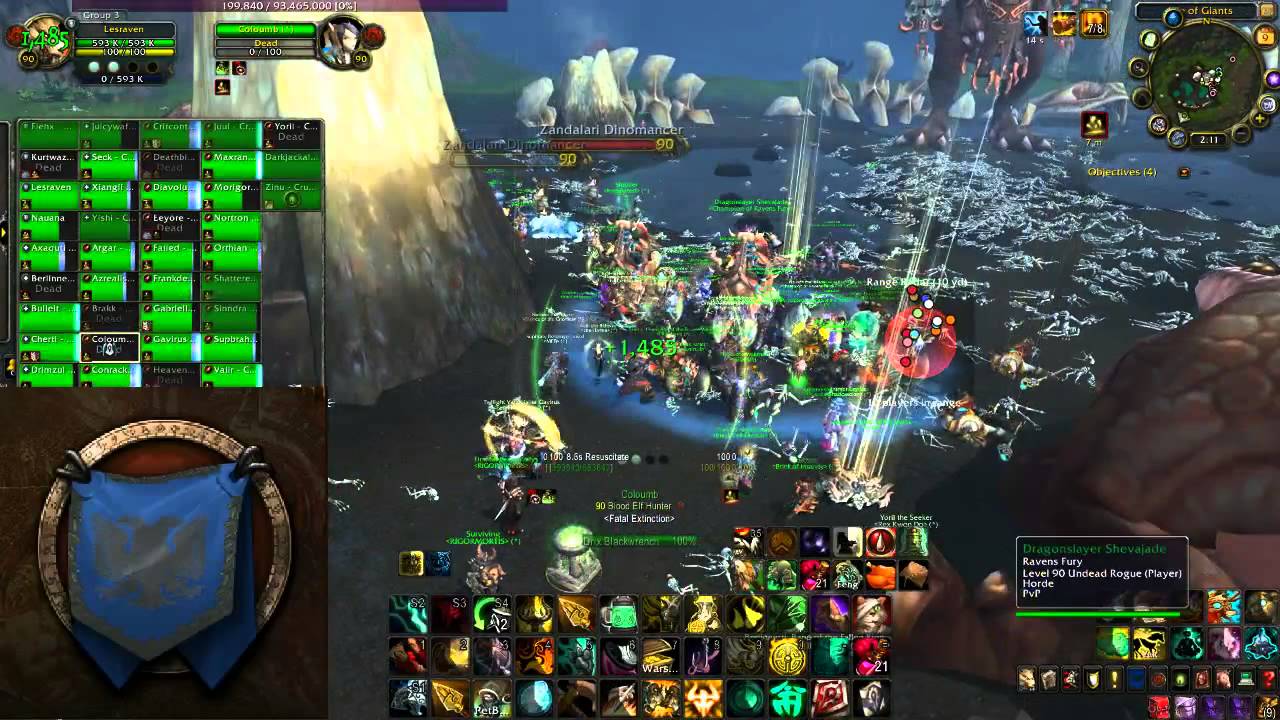 Oondasta - Crushridge 3/9/13 WoW Horde - YouTube