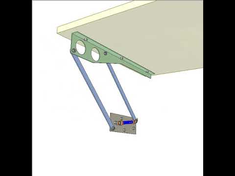 Table lift mechanism 1 - YouTube