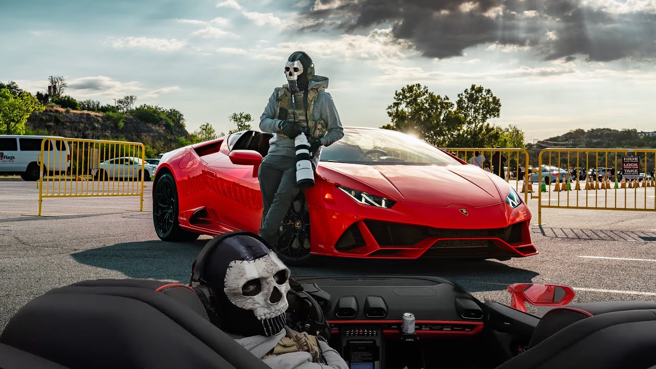 Ghost Drives a Lamborghini to Cars and Coffee!!! - [4K 60FPS] - YouTube