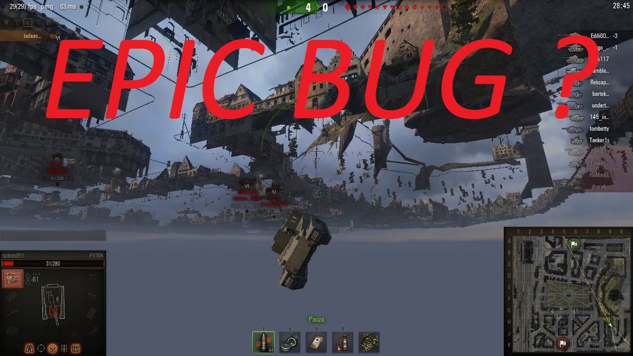 EPIC BUG IN WORLD OF TANKS - YouTube