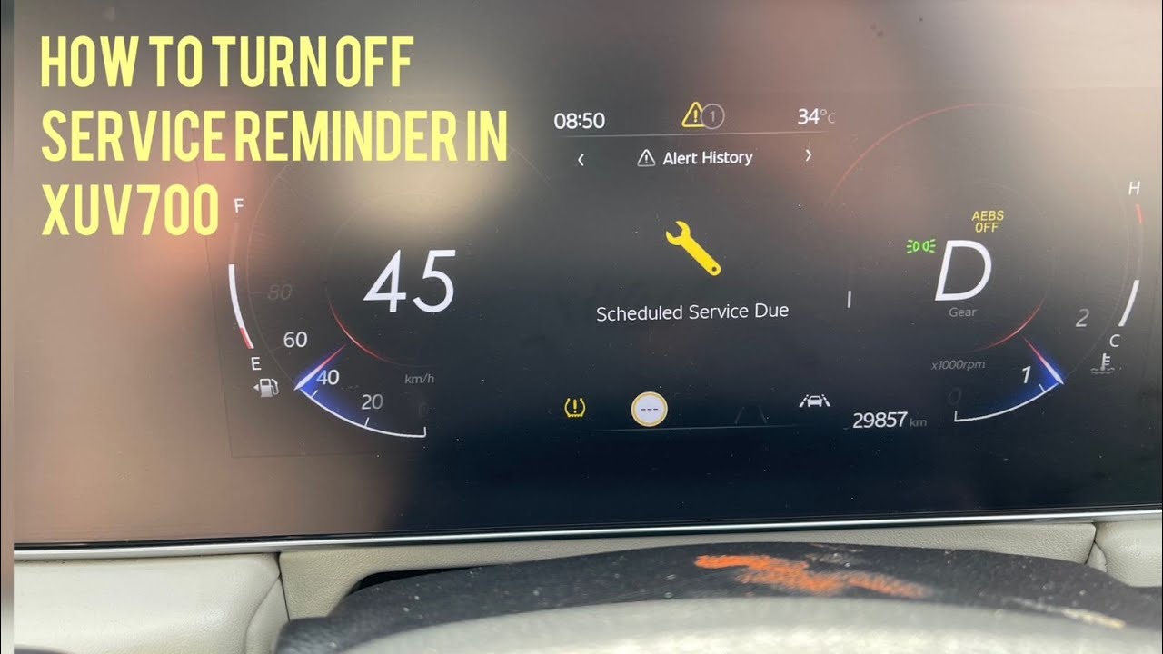 How to Reset Mahindra XUV700 Service Due Alert|Quick & Easy Guide # ...