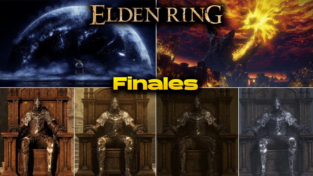 Elden Ring | Todos los finales de Elden Ring | Los 6 Finales - YouTube