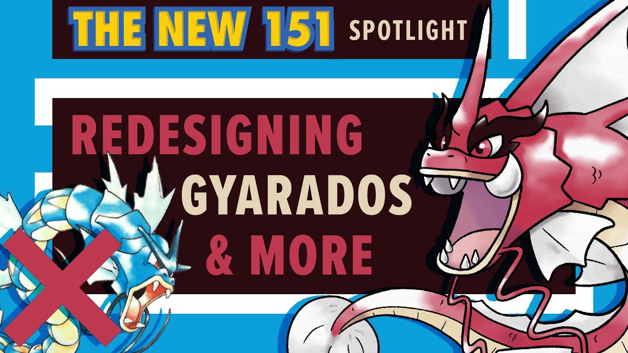 Redesigning GYARADOS and more Kanto Pokémon! | The New 151 Spotlight ...