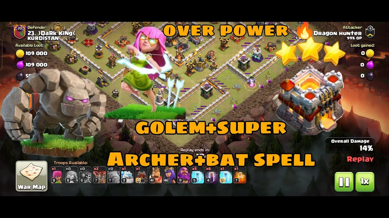 Archer + Bat Spell Attack Strategy - INSANE L Th11 Super Strategy ...
