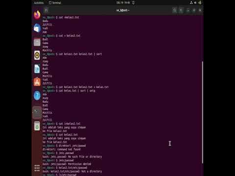 Tugas Praktikum 2 (Oprasi Input Output SO Linux) - YouTube