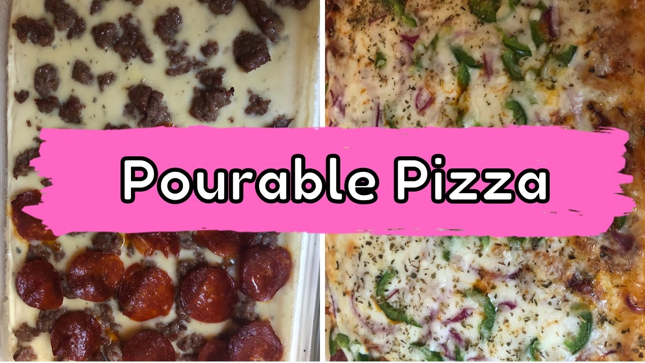 POURABLE CRUST PIZZA | First time making this ! 🤭🤭| Cook with me - YouTube