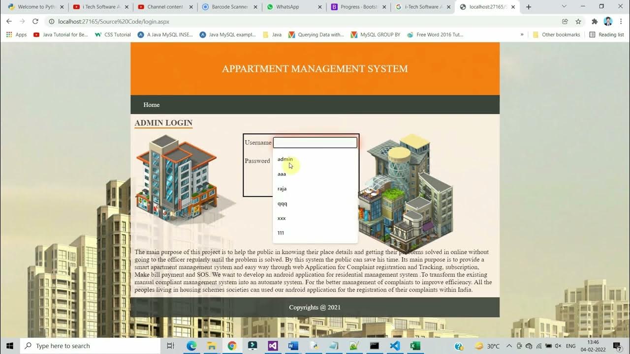 Complete Responsive Apartment Management System Project | Free Source Code Download - YouTube