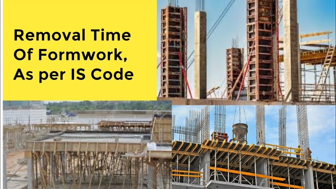 De Shuttering period of Formwork for different structural member | As ...