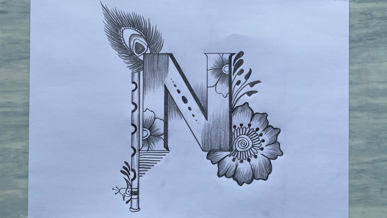 Letter N Designs Logo Heart Letter N. Beautiful Vector Love Logo