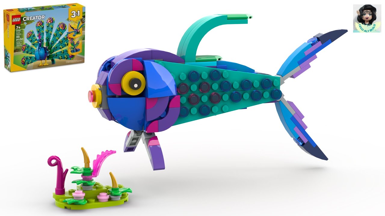 FISH Lego creator 31157 ideas How to alt build - YouTube