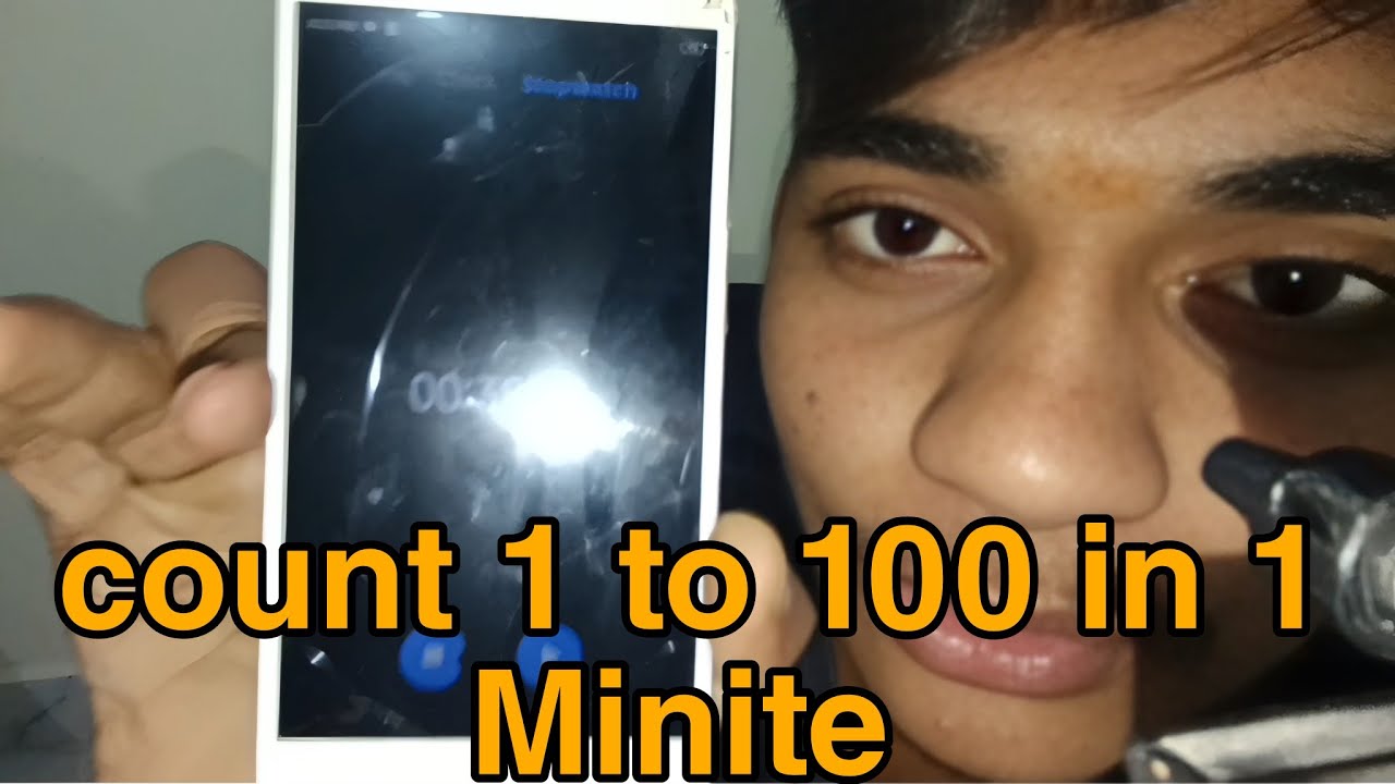 Challenge to count from 1 to 100 in 1 minute || Mr Aman || - YouTube
