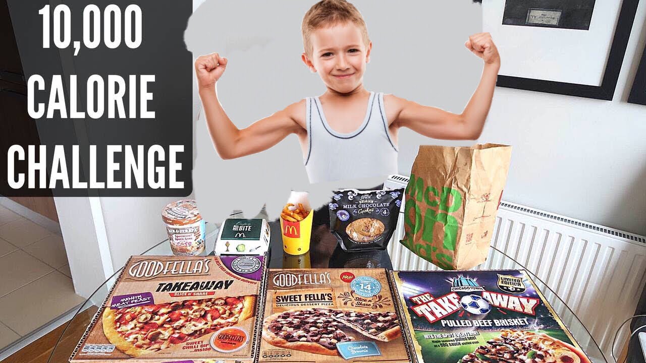 10,000 Calorie Challenge | Kid vs Food - YouTube