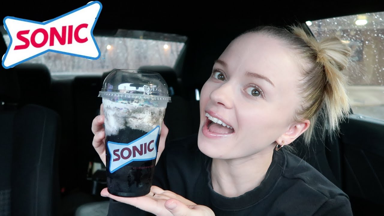 lets try SONIC **NEW** blackout slush float | Eclipse | fast food ...