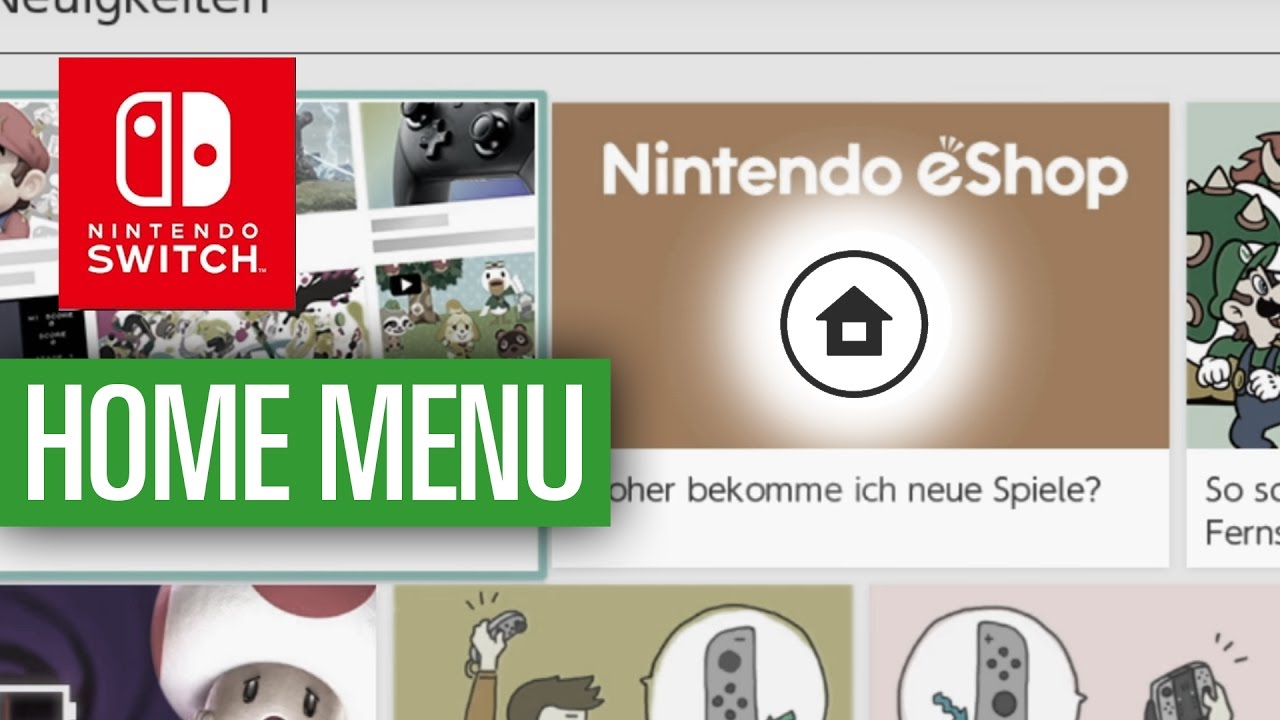 Nintendo Switch Home Menu - So funktioniert die Benutzeroberfläche ...
