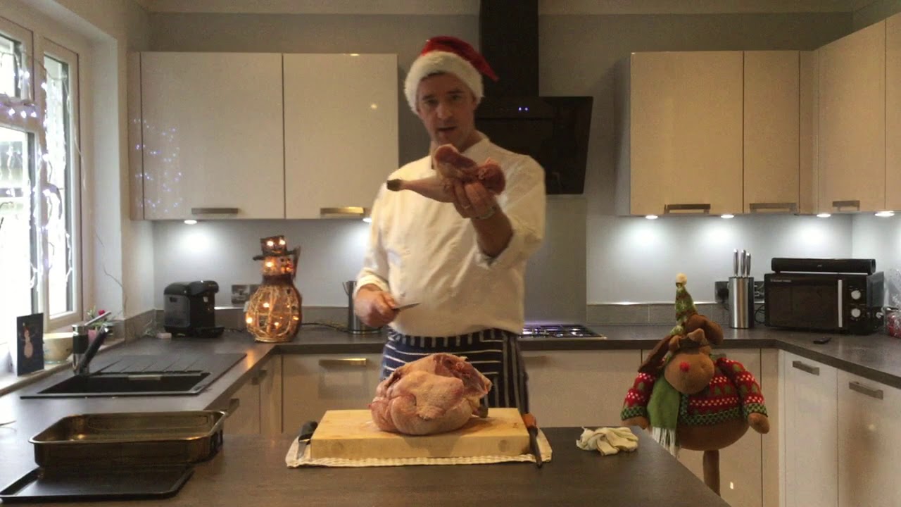Turkey crown butchery - YouTube