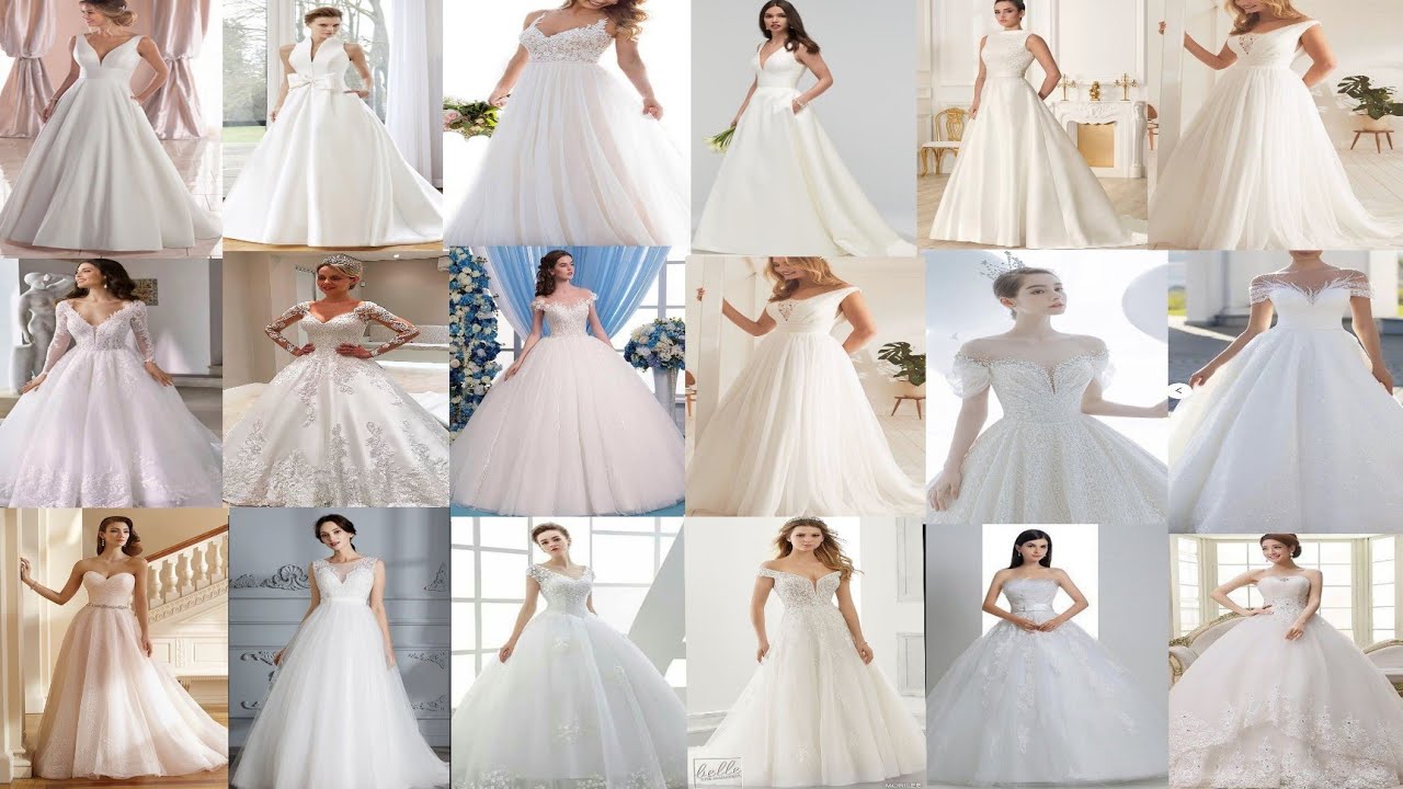 A bride like a pearl |white bridal gown designs |christian bridal frock ...