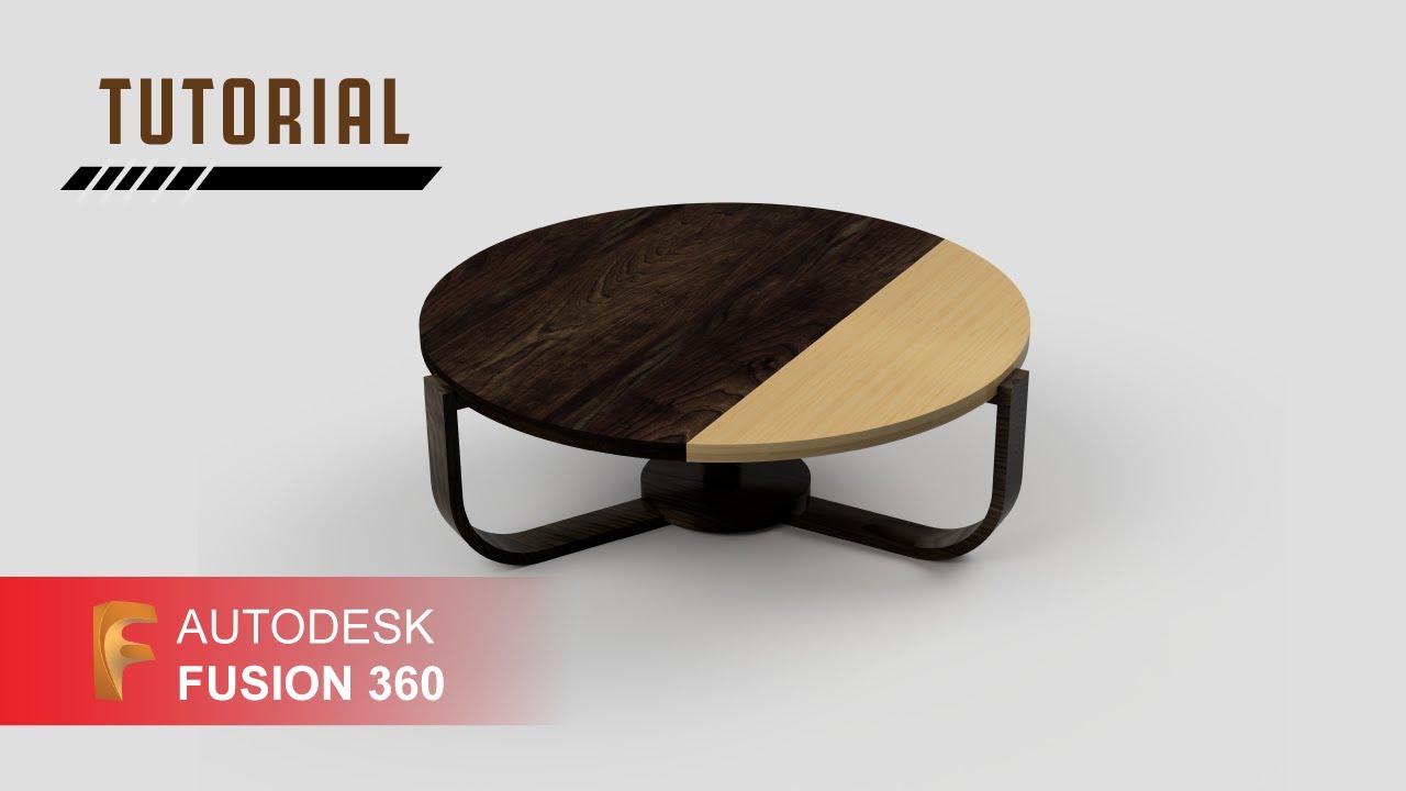 How to design round coffee table in Autodesk Fusion360 | Fusion 360 ...