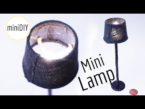 DIY miniature lamp 💡 (actually works!) 💡 // Dollhouse - miniDIY