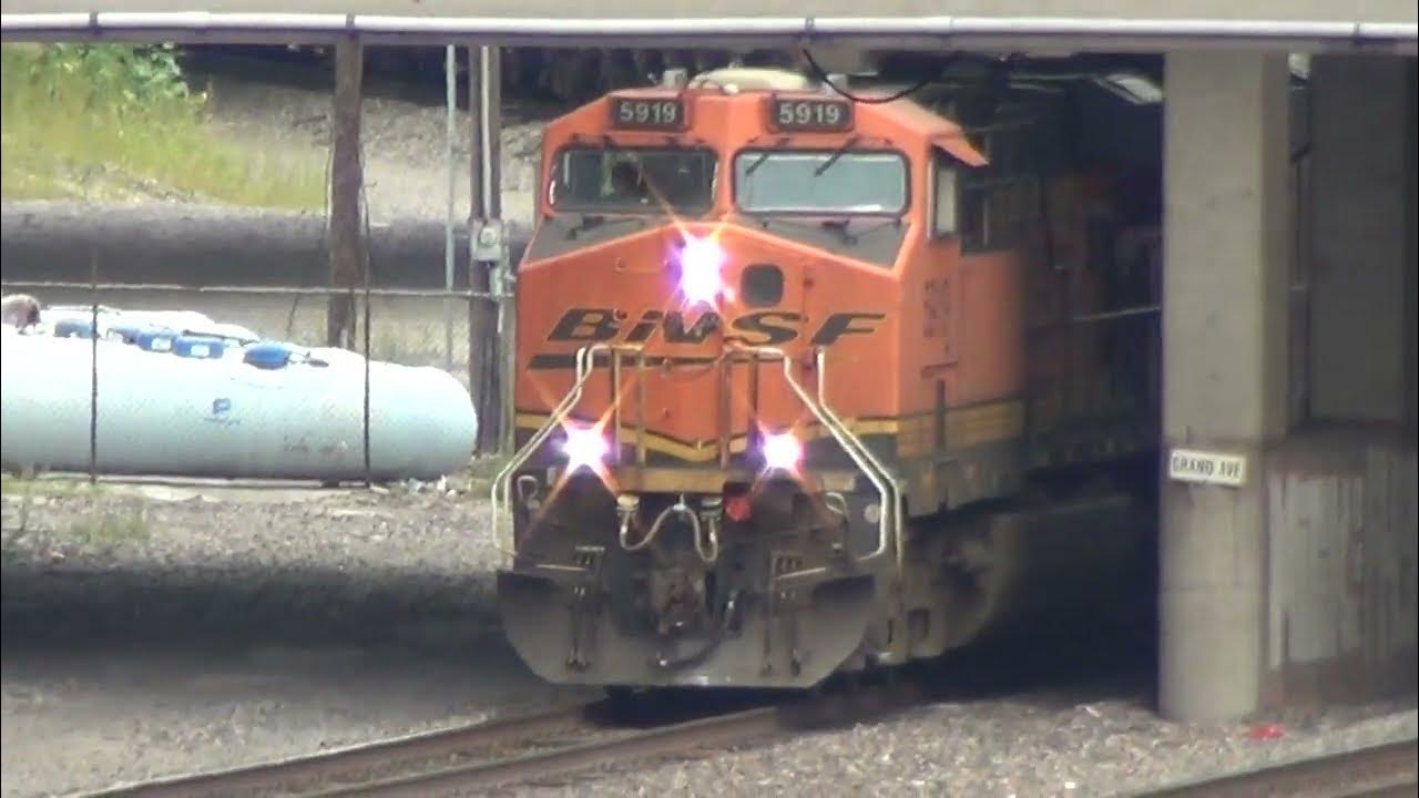BNSF #5919 Leads WB Coal Train. Kansas City, MO 8/10/24 - YouTube