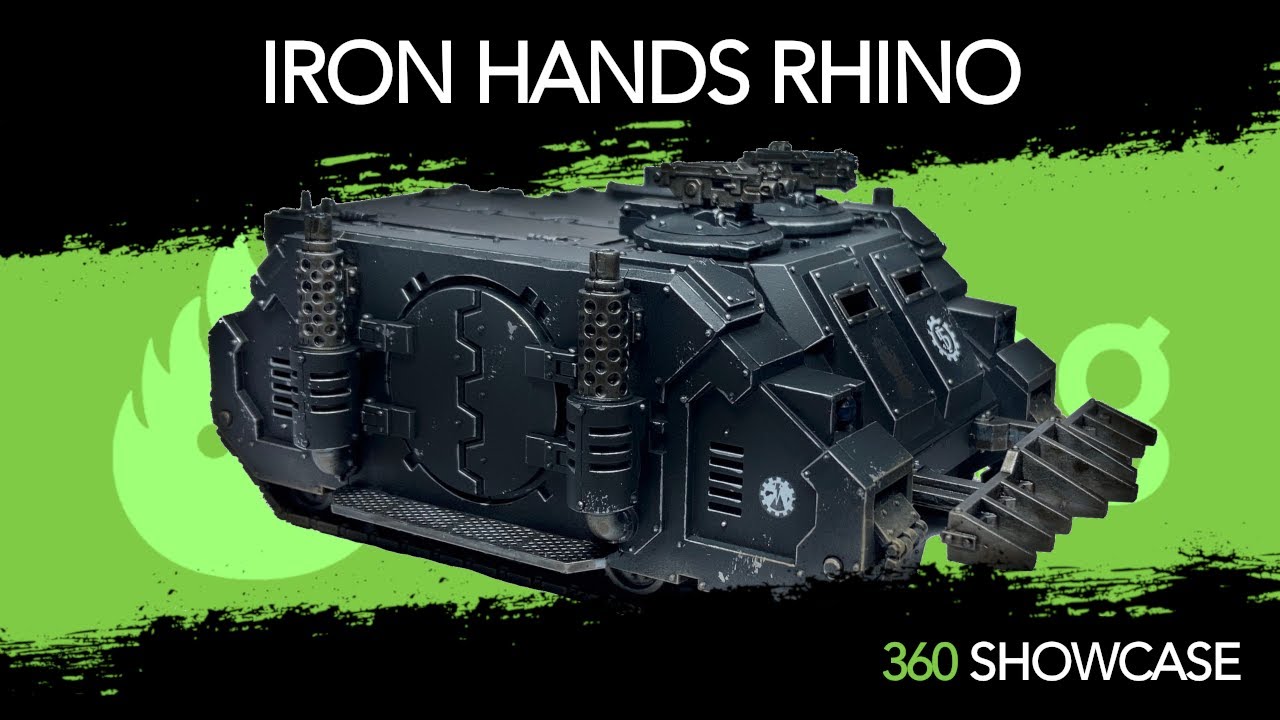 Iron Hands Rhino | Horus Heresy | Space Marines - 360 Showcase - YouTube