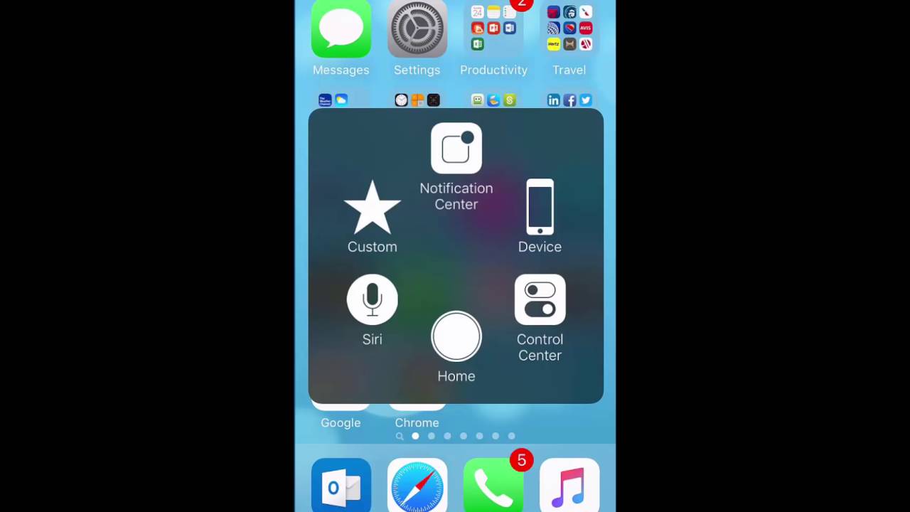 Emergency! Creating A Virtual Home Button On An iPhone Or iPad - YouTube