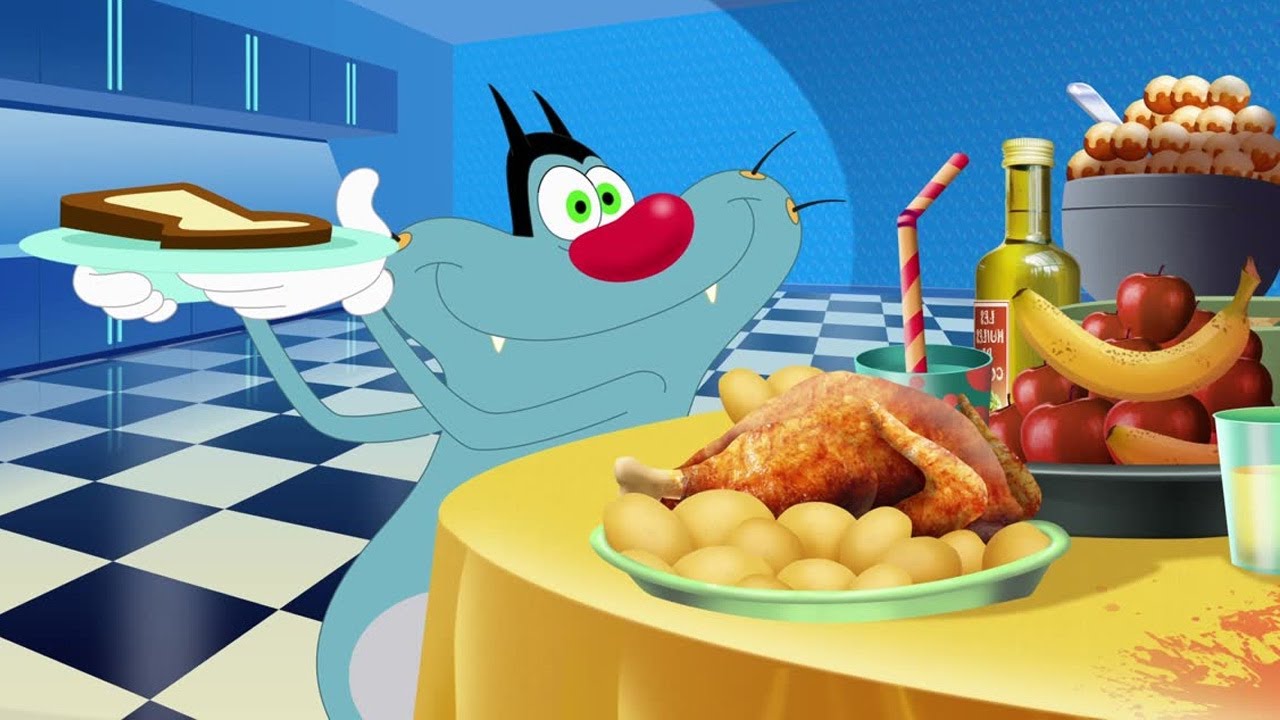 Oggy and the Cockroaches - Feast Time! (Season 7) BEST CARTOON ...