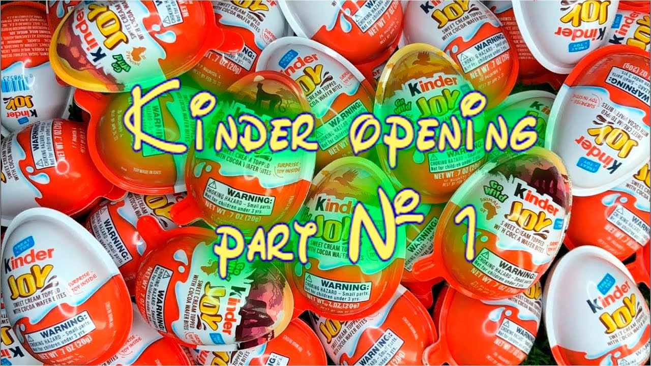 🎁 Kinder Joy Opening ASMR - Satisfying Video - A Lot Of Kinder Joy Eggs ...