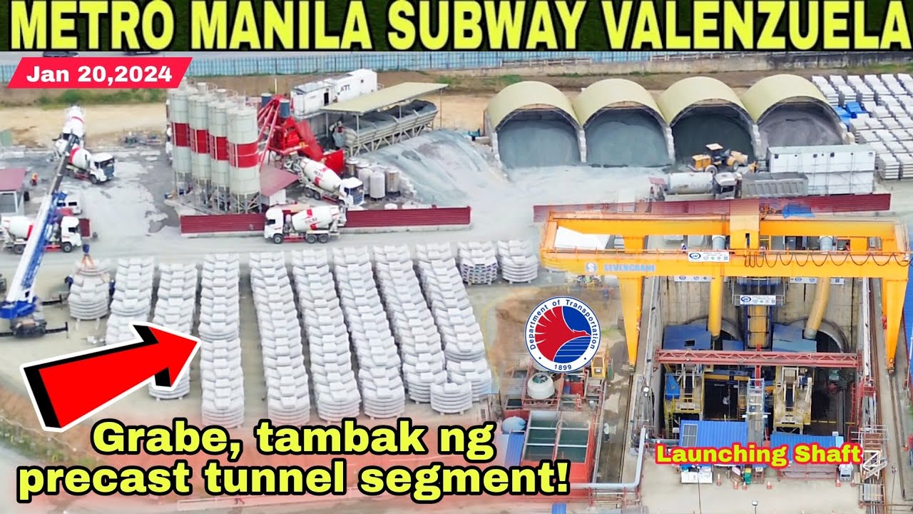 METRO MANILA SUBWAY UPDATE VALENZUELA STATION & DEPOT|Jan 20,2024 ...