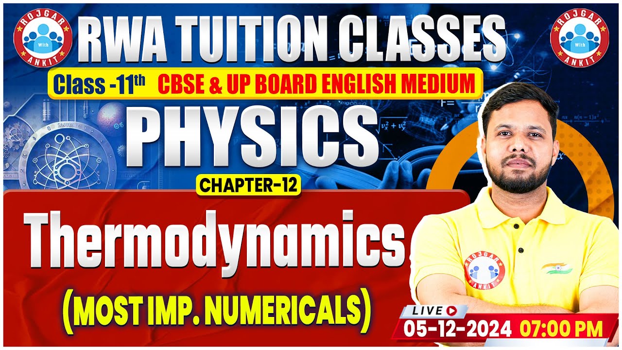 Class 11 Physics Chapter 12 Thermodynamics | Most Imp Numericals ...
