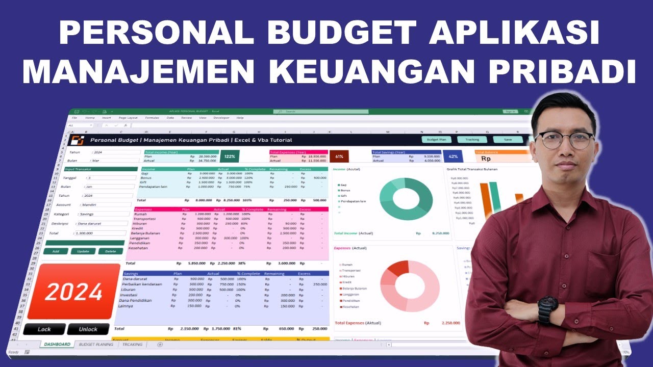 PREVIEW | APLIKASI SEDERHANA PERSONAL BUDGET | MANAJEMEN KEUANGAN ...