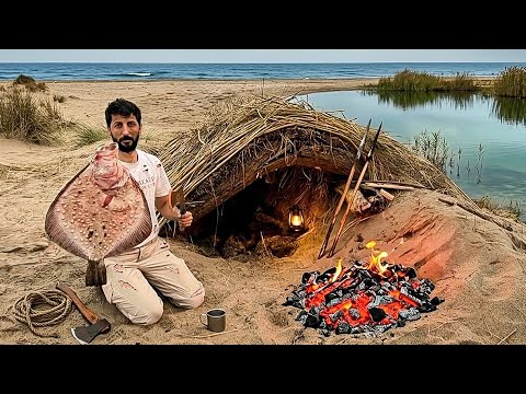 3 DAYS solo survival on island (NO FOOD, NO WATER, NO SHELTER) Catch and Cook. BUSHCRAFT Camping