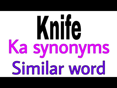 Synonyms of Knife | Knife ka synonyms | similar word of Knife | synonym ...