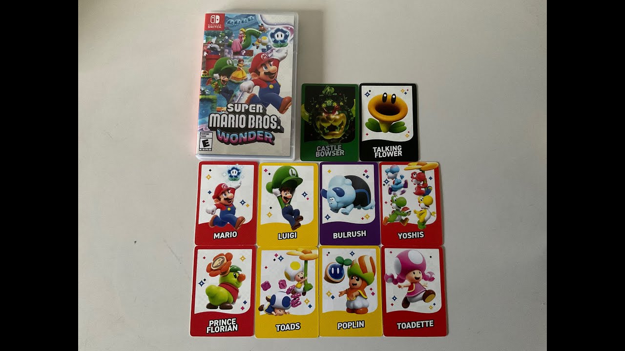 Super Mario Bros. Wonder (NSW) + Walmart Trading Cards Pack Unboxing ...