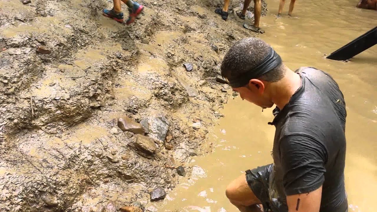 Spartan Race mud diving - YouTube