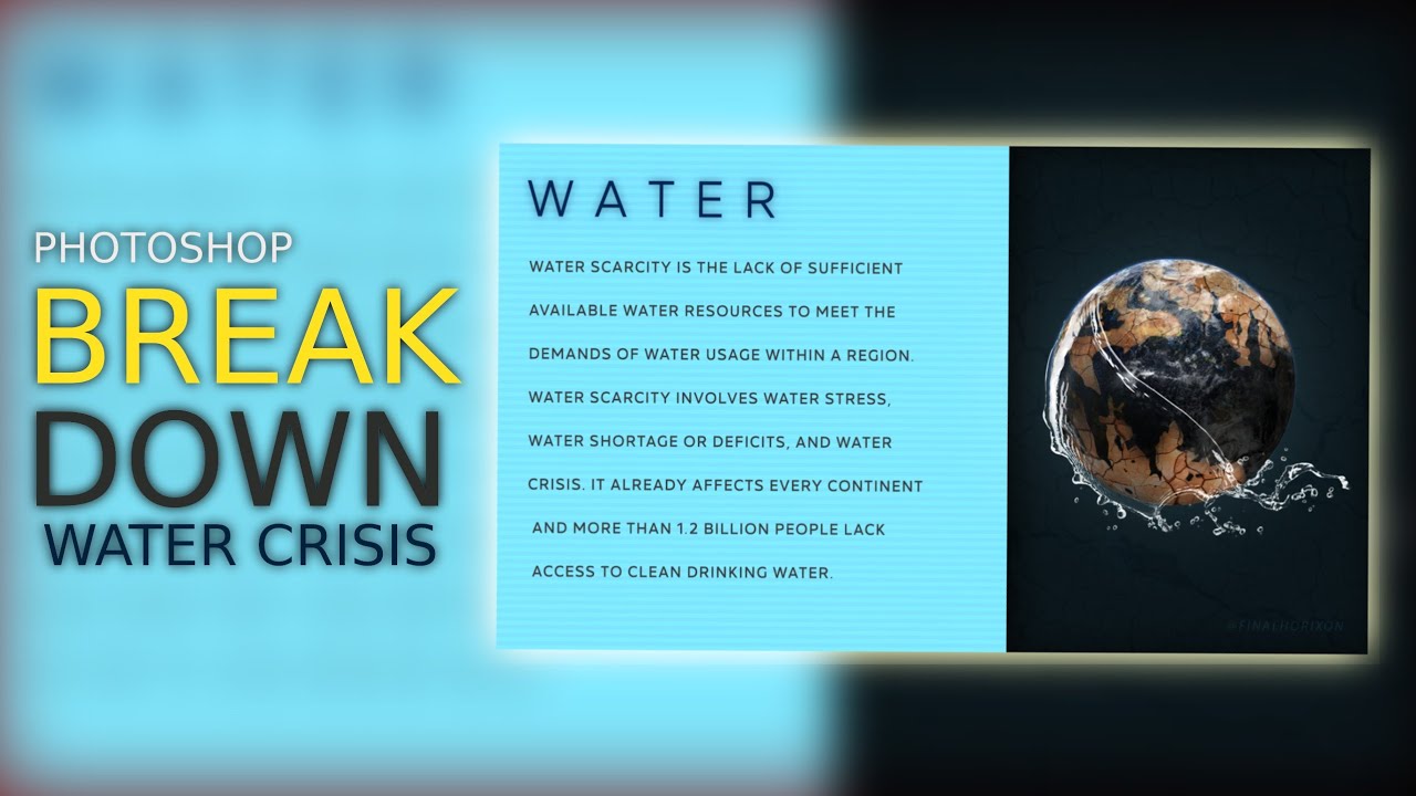 HOW TO MAKE A WATER POSTER! | HOW TO MAKE A SAVE WATER POSTER | QUICK ...