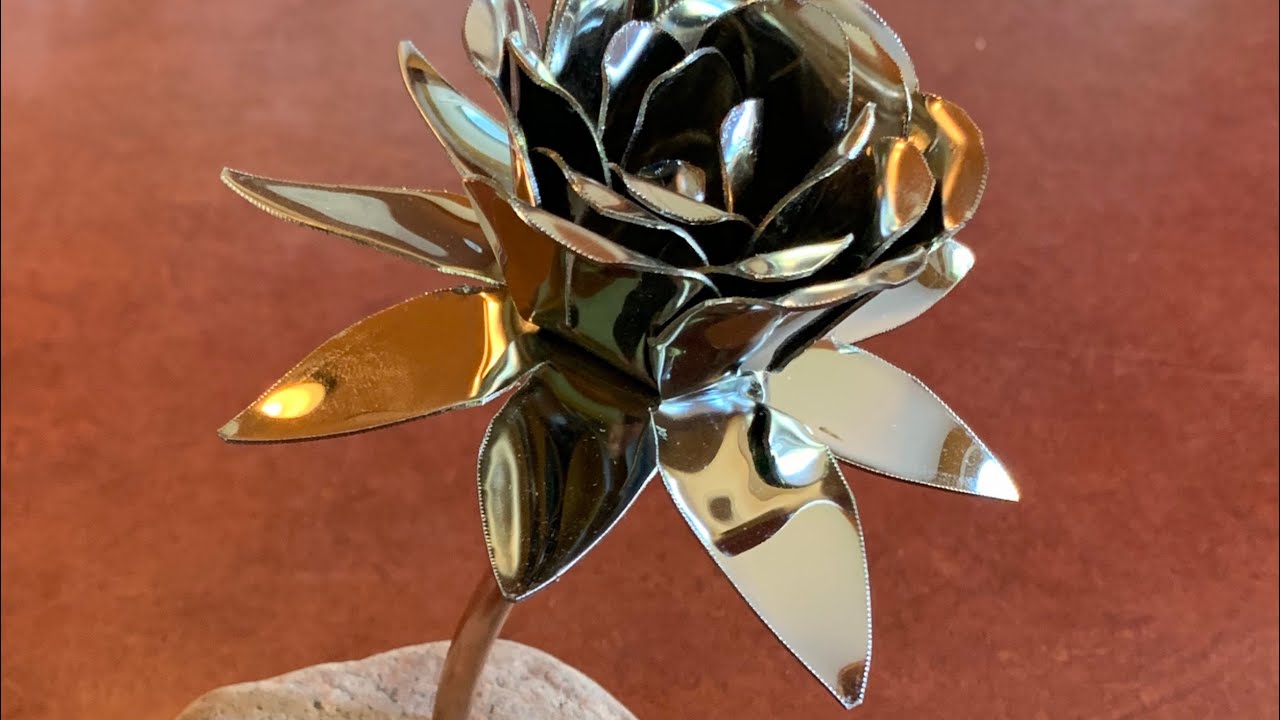 Sheet Metal Rose Fabrication - YouTube