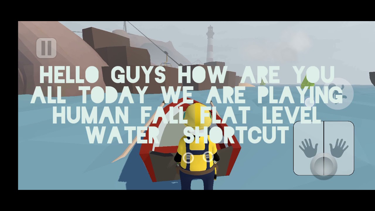 shortcut in human fall flat level water - YouTube