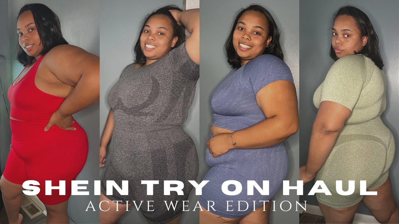 Shopping on Shein | Shein Work Out Clothing Haul - YouTube