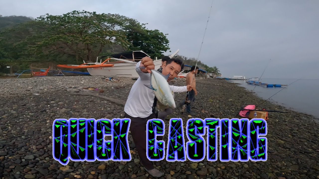quick casting lng nka dalawang trevally agad with 3 jess adventure - YouTube