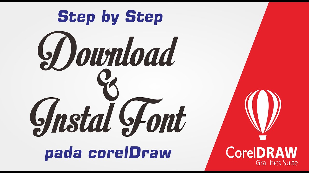 Belajar CorelDraw - Cara Download dan Instal Font di CorelDraw ...