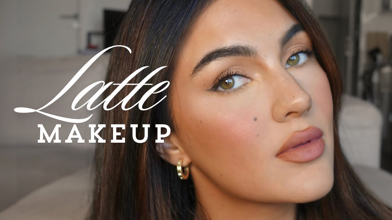 brown matte latte makeup tutorial | full face, no lashes - YouTube